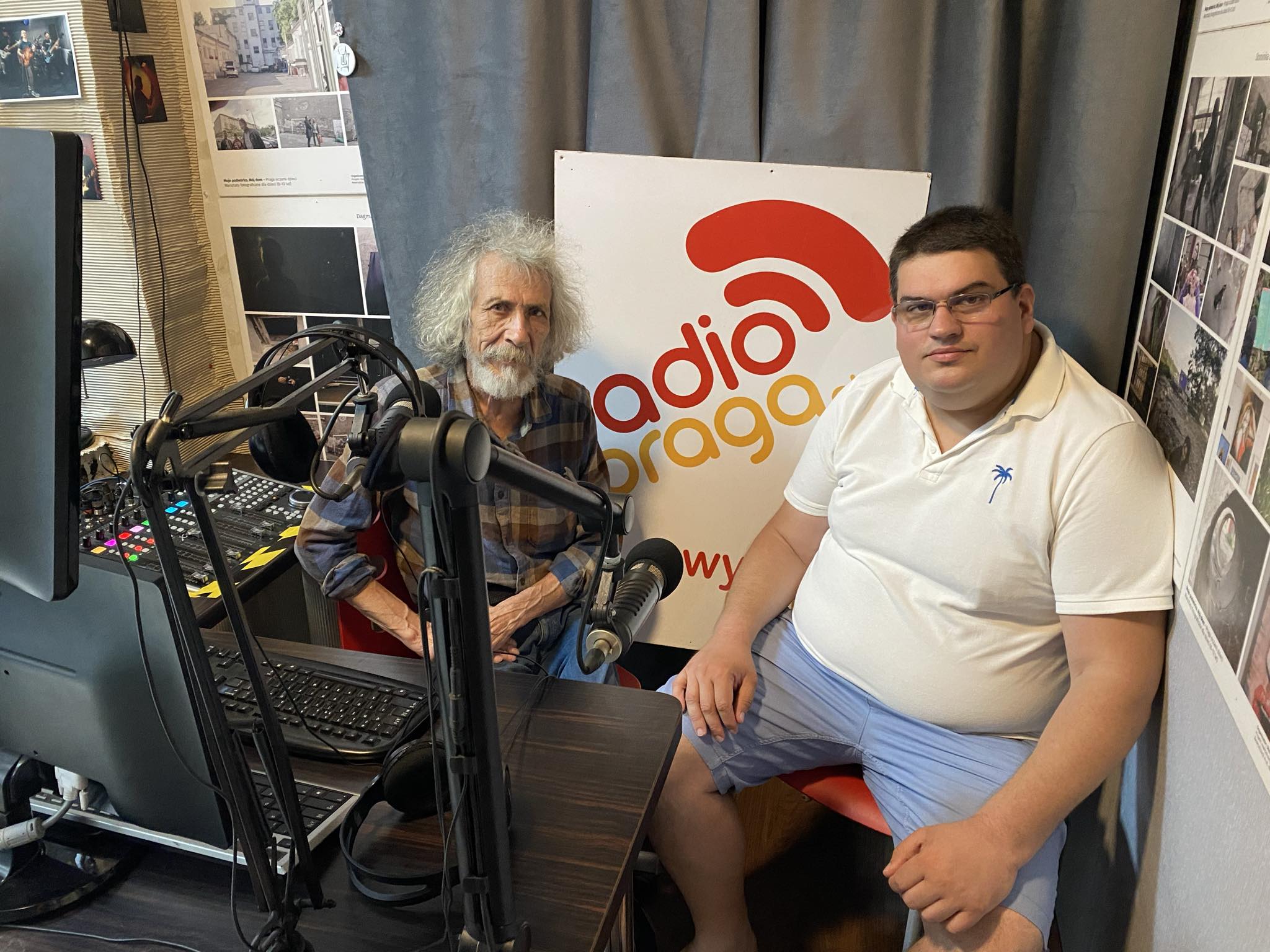 Marek Kossakowski w Radio Praga. - RADIO PRAGA